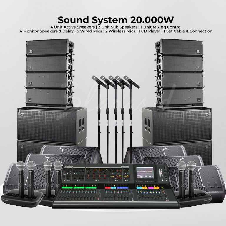 Paket Sound System 20.000 Watt - 3 Laras.ID